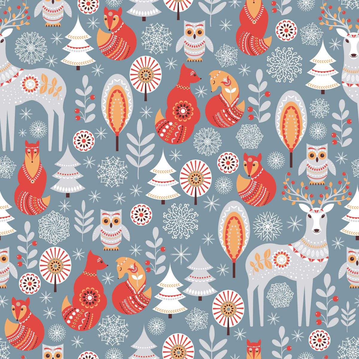 Folklore Animals Memory Foam Bath Mat | Graphic Image Mats