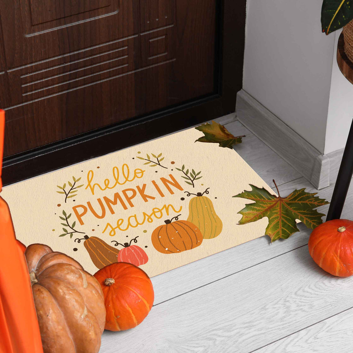 Hello Pumpkin Season Entry Mat | Graphic Image Mats