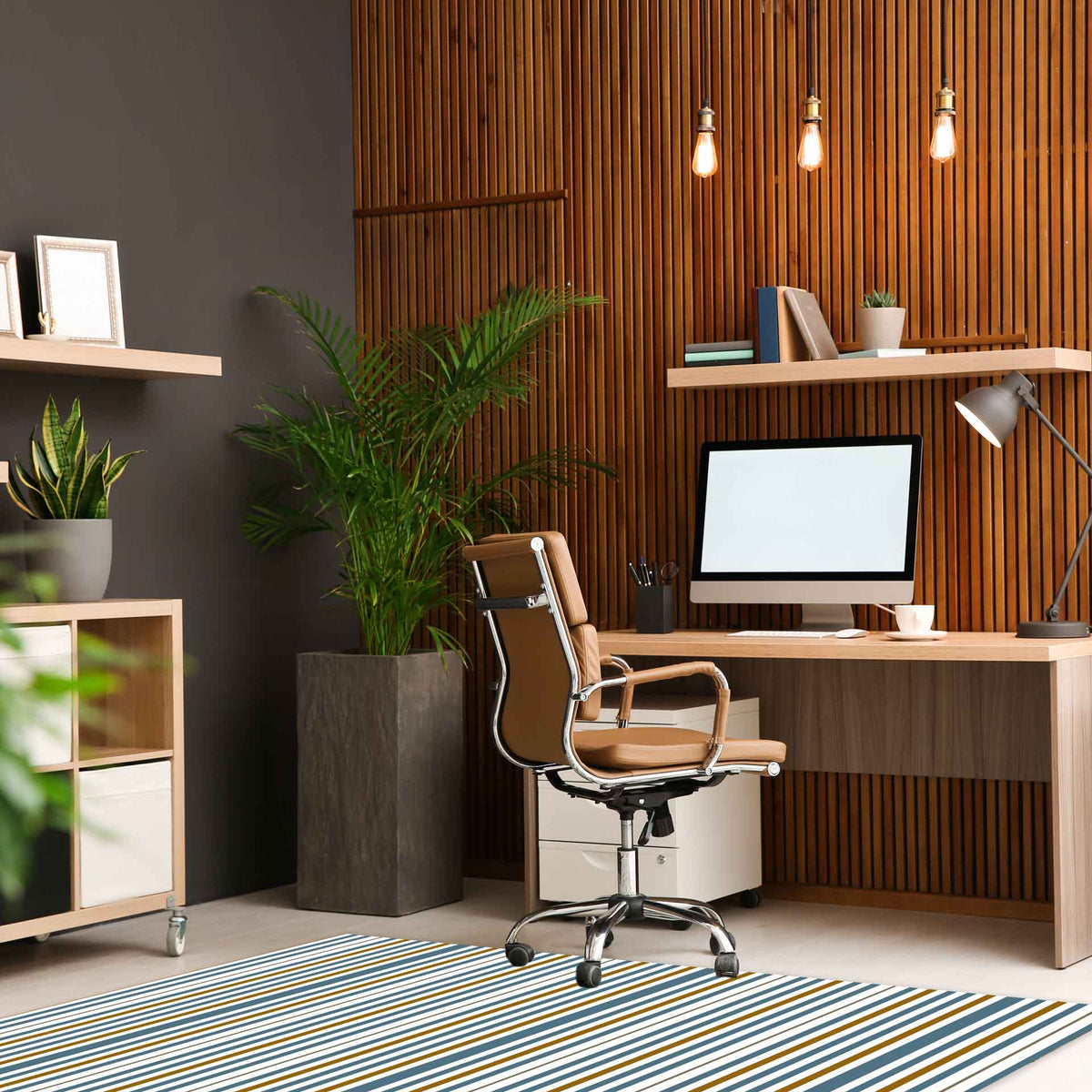 Stripes Vinyl Mat | Graphic Image Mats