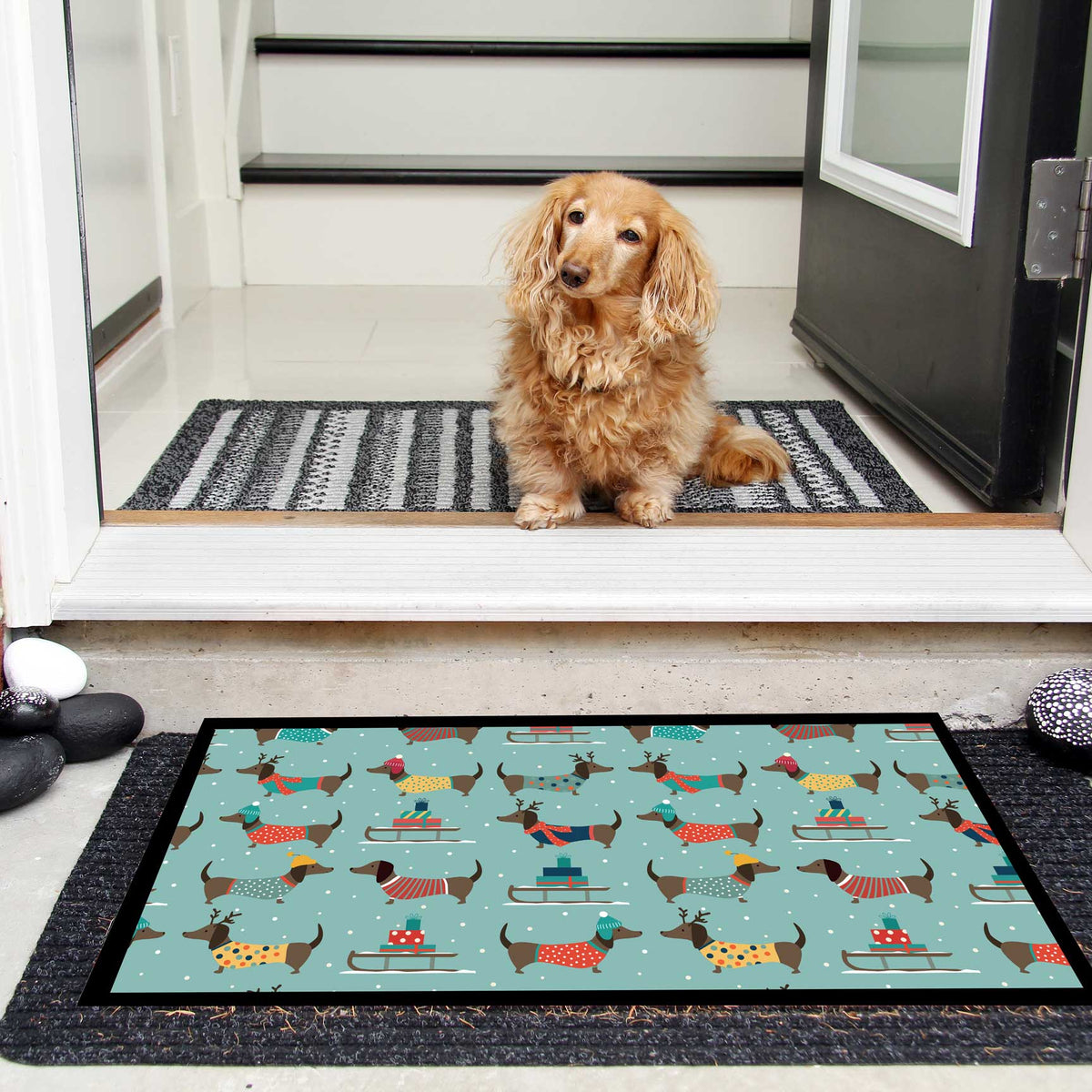 Sledding Dogs Berber Impressions Mat | Graphic Image Mats